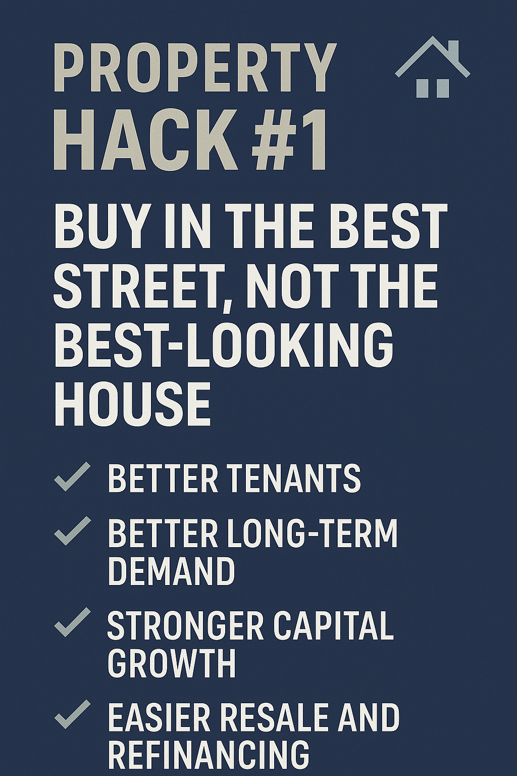 PROPERTY HACK #1: Buy in the BEST street, not the BEST-looking house 🏡 ...