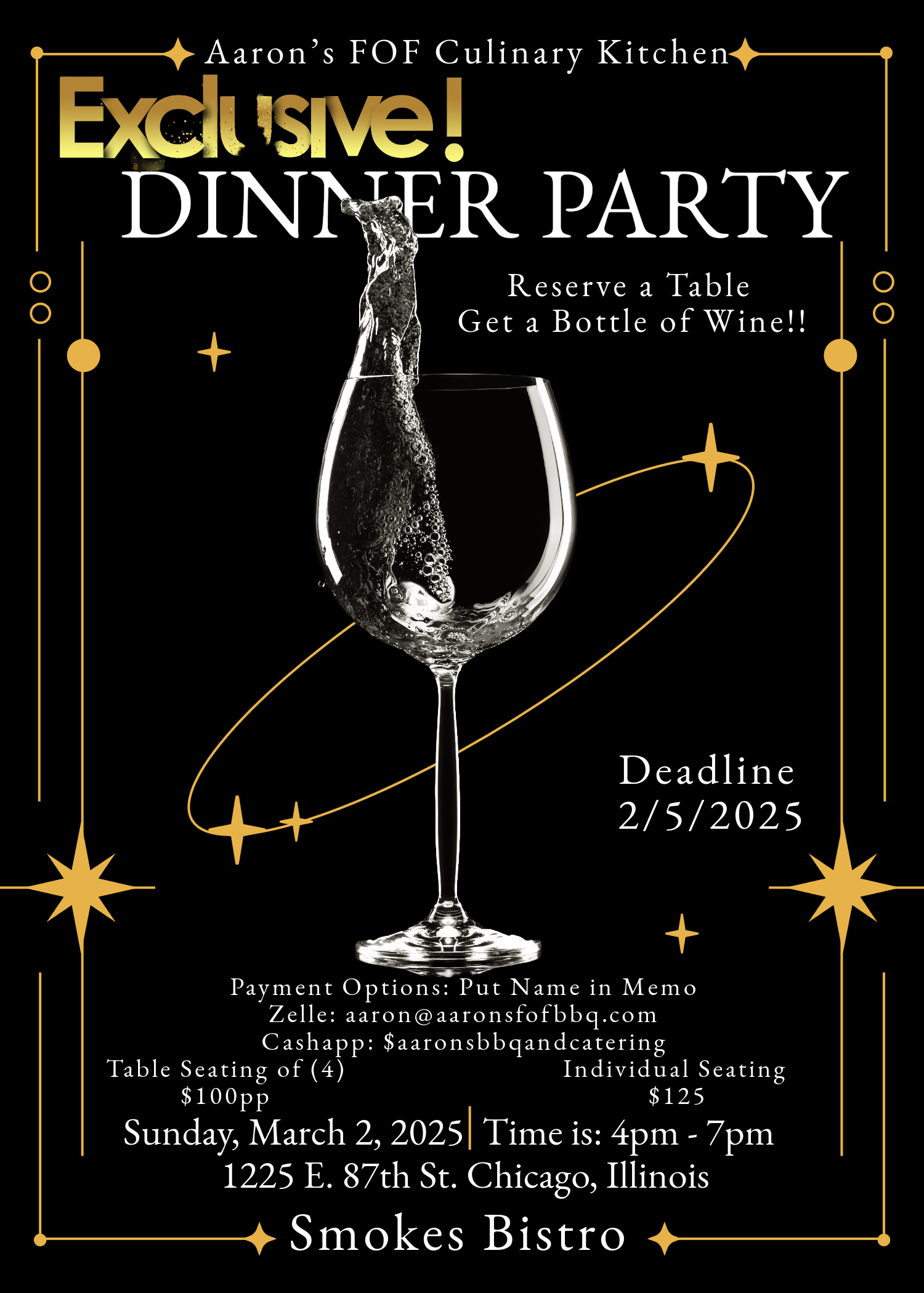 Exclusive Dinner Party 2025 · Sidehustlers.Network