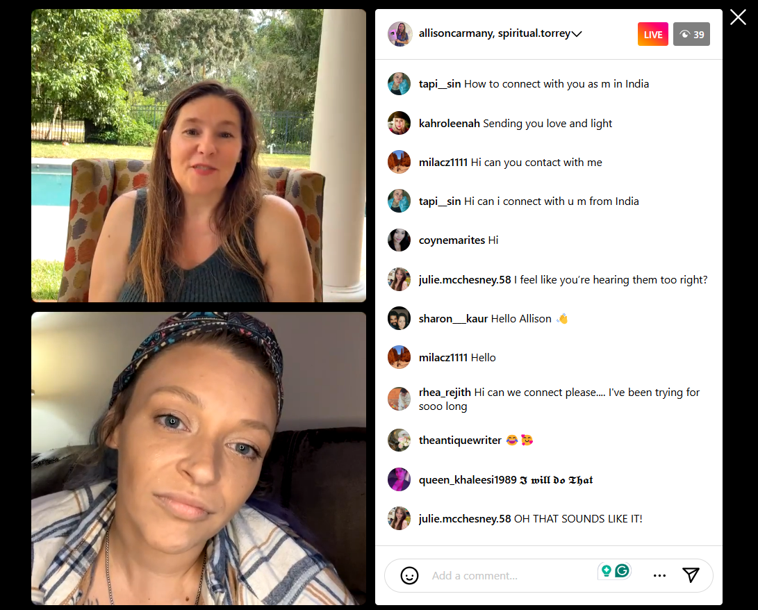 LIVE NOW ON INSTAGRAM! · Soulful Evolution