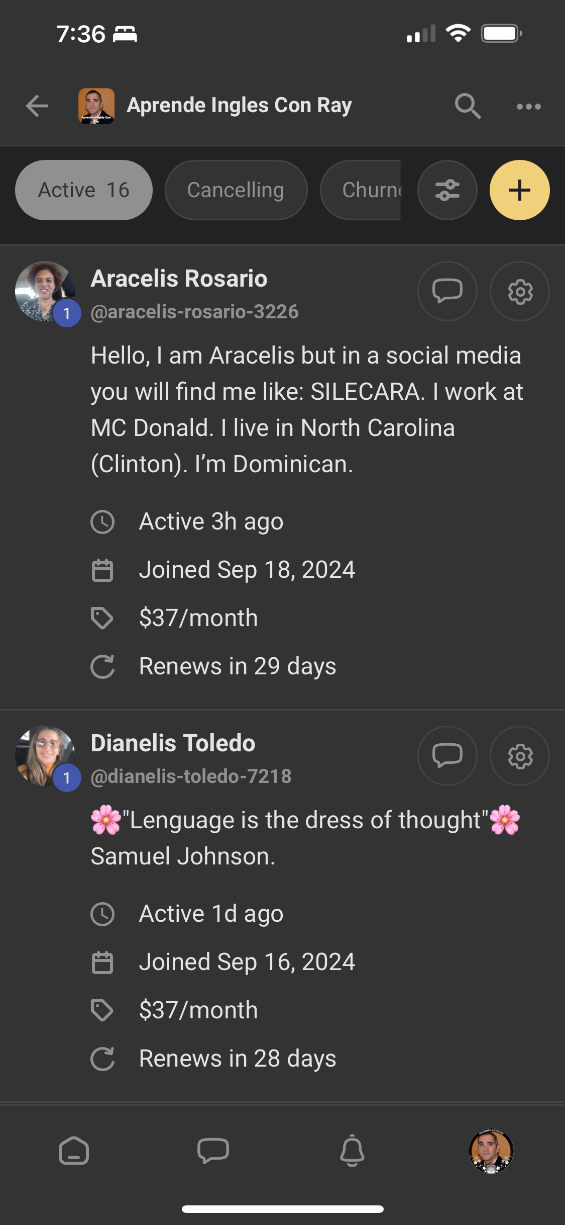 Great Morning Chuck! · Creator Kashflow Circle