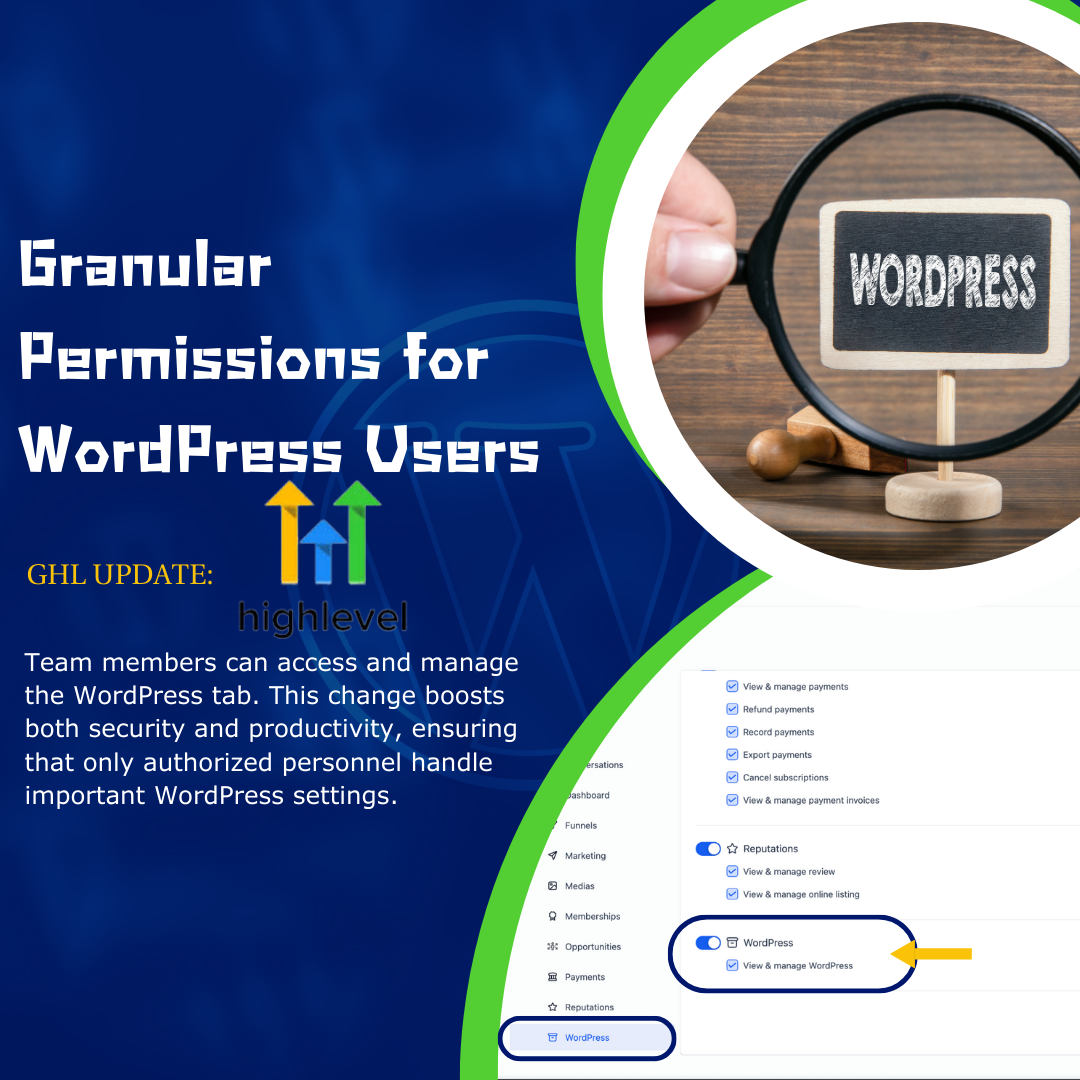Granular Permissions for WordPress Users · GHL Growth Garage