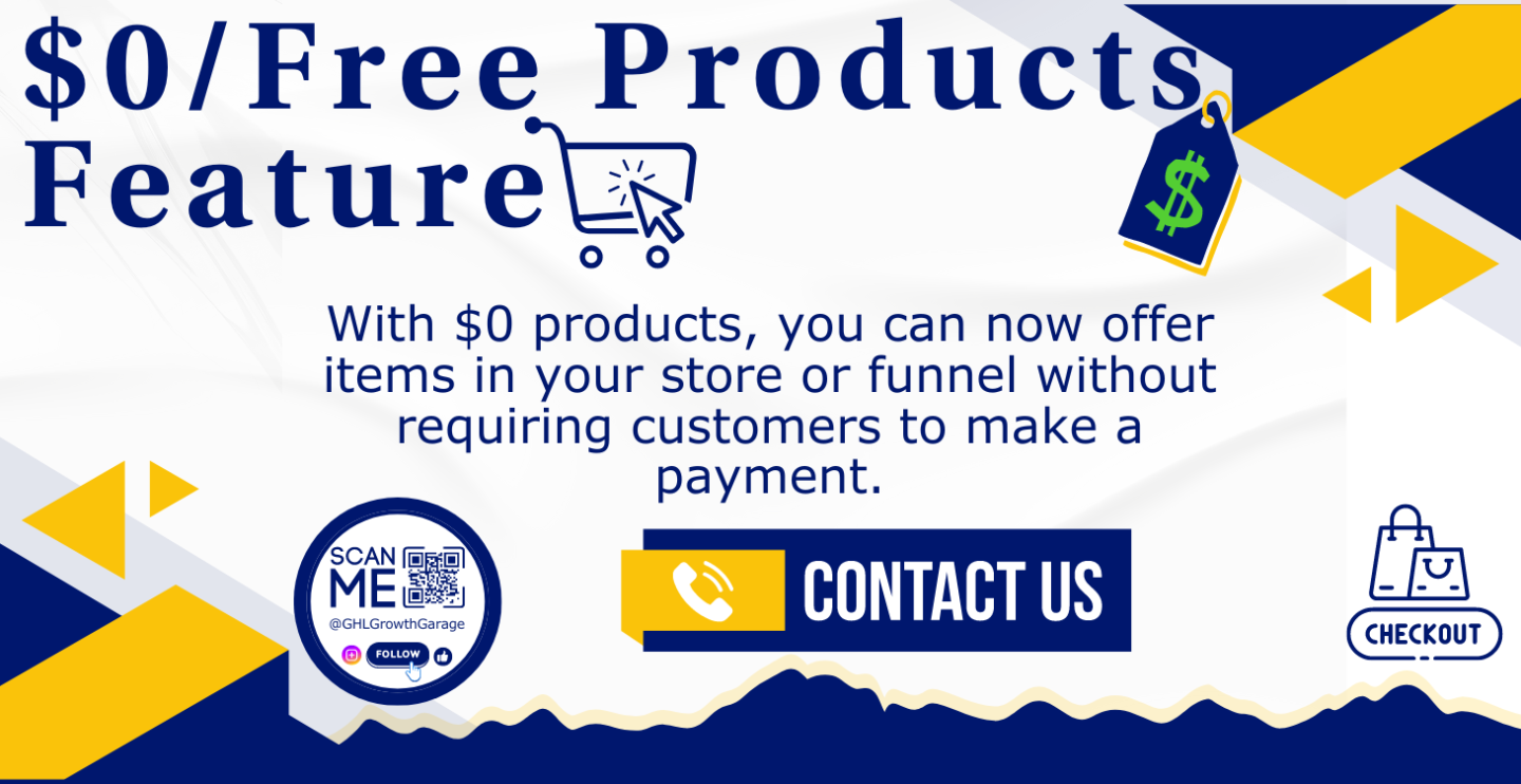 New $0/Free Products Feature - GHL (GoHighLevel) Updates · GHL Growth ...