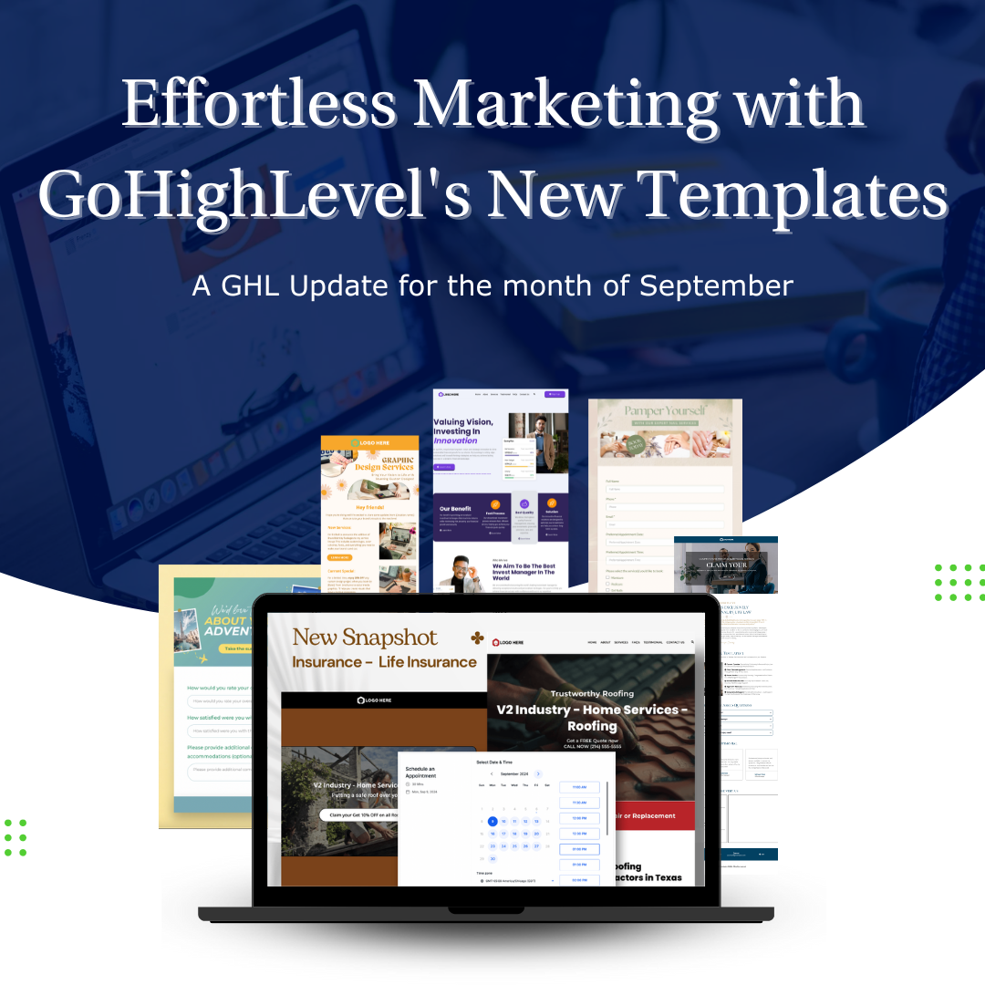 Check out GoHighLevel's new templates update! 🚀💻 · GHL Growth Garage