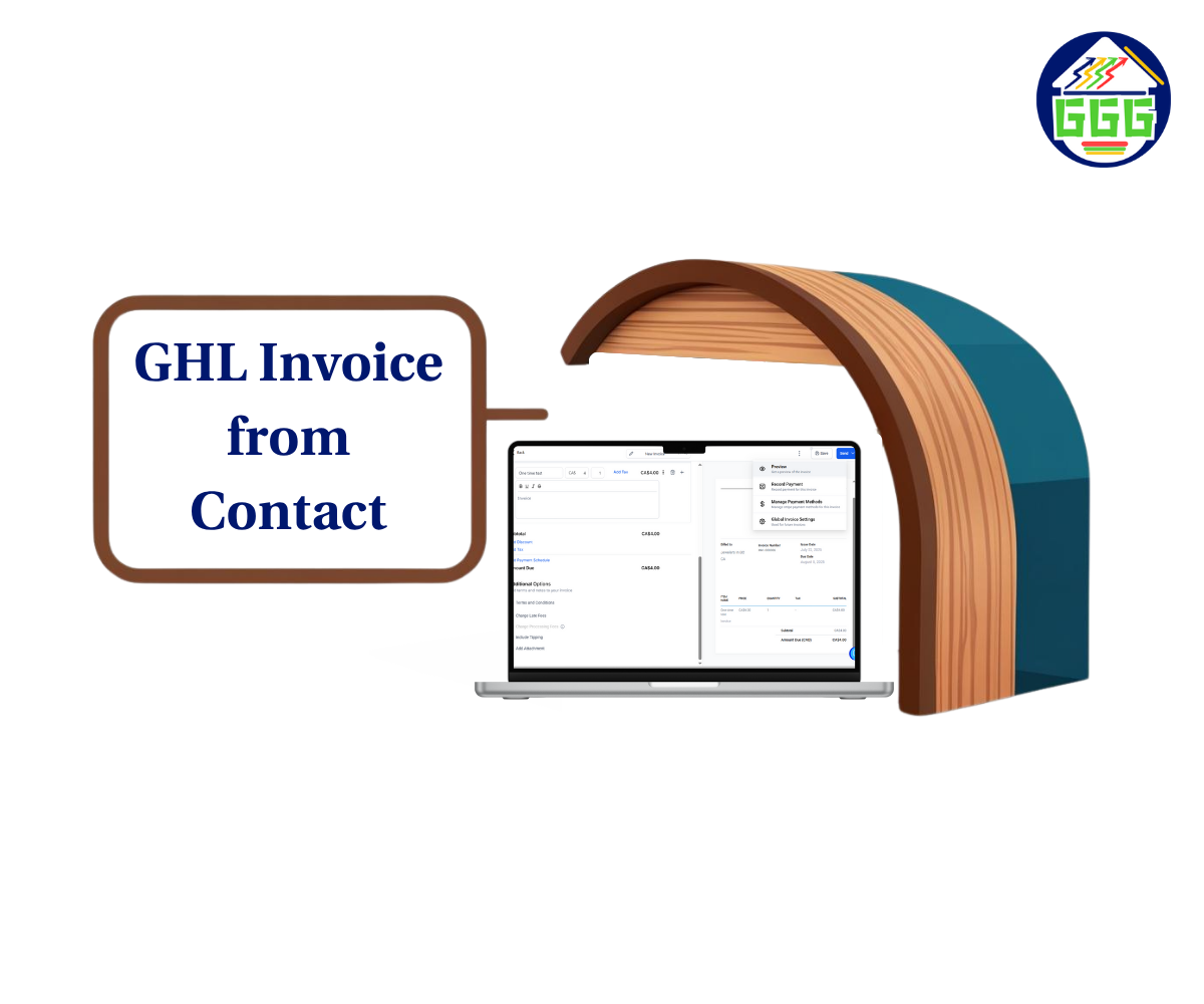 Just Added: How to Send Invoices from the Contact Record in GHL · GHL ...