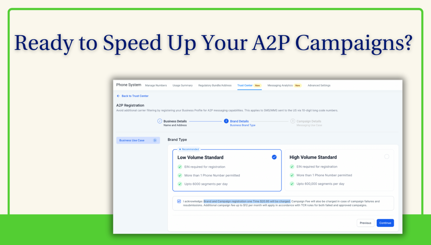 Ready to Speed Up Your A2P Campaigns? - GHL (GoHighLevel) Updates · GHL ...