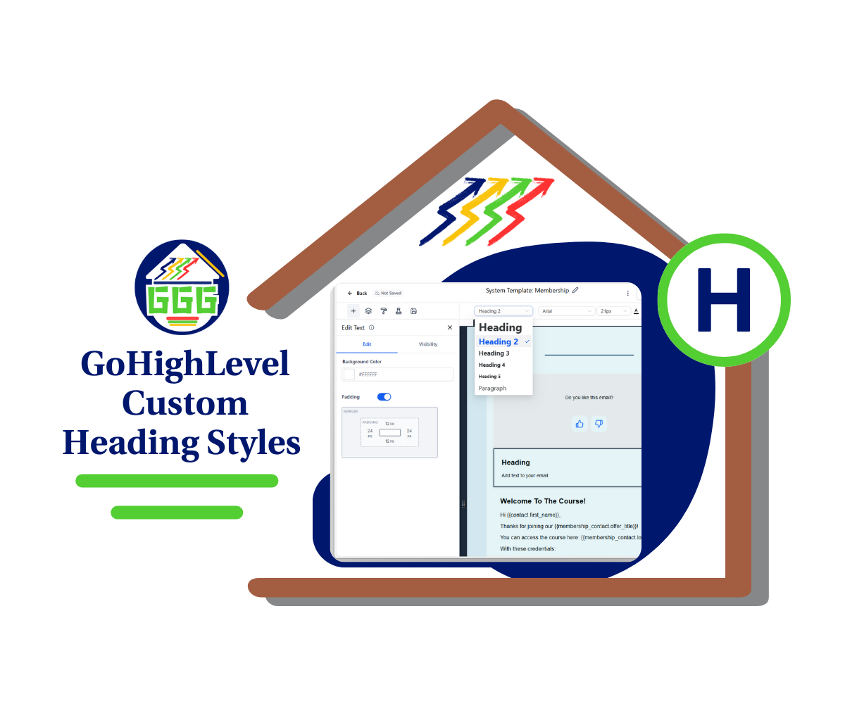 Custom Heading Styles Are Here · GHL Growth Garage