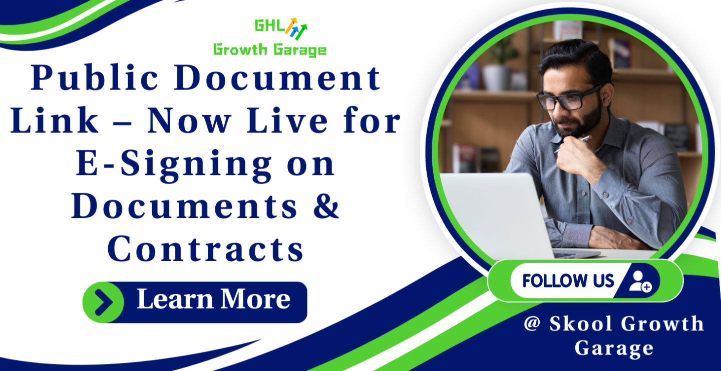 Public Document Link - GHL (GoHighLevel) Updates · GHL Growth Garage