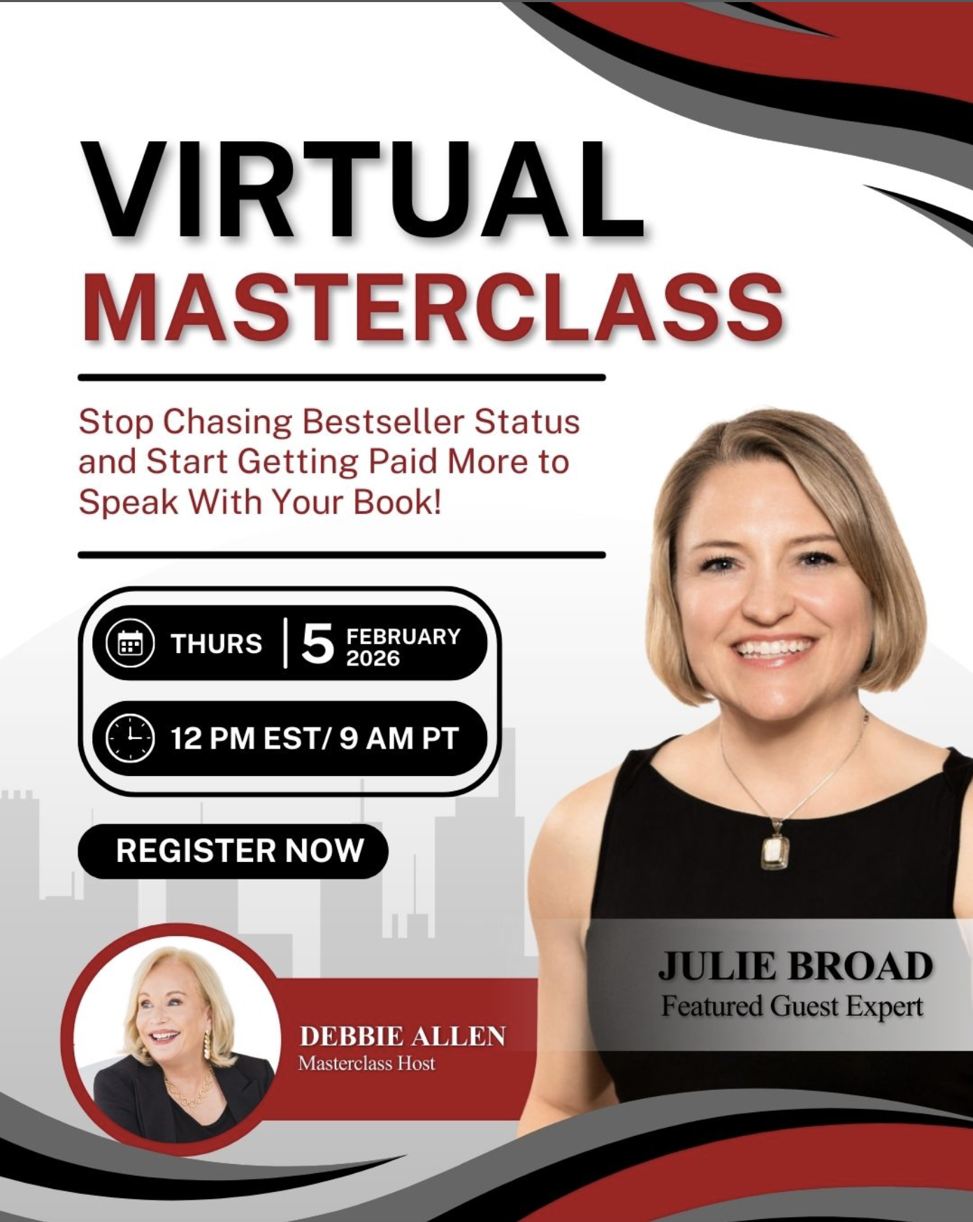Masterclass Invite - Thursday · Non-Fiction Author Lab