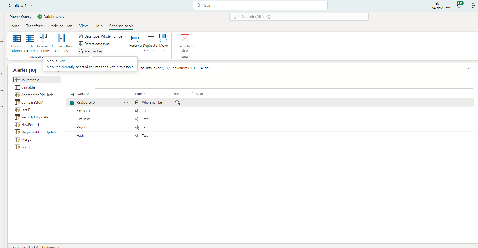 Primary Key In Dataflow Gen 2 · Learn Microsoft Fabric 