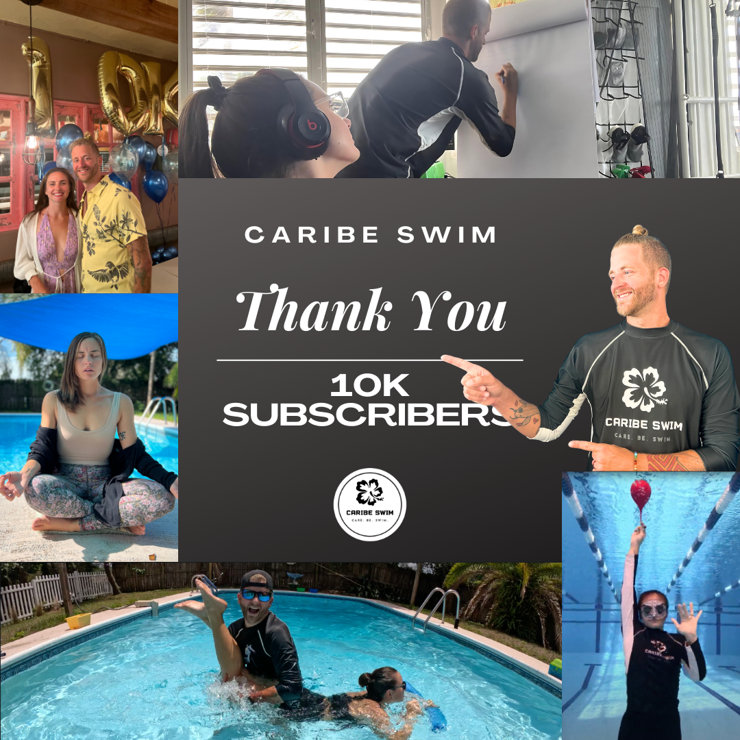 Thank you! 10,000 Subscribers! · Caribe Swim Adult Swim Lessons