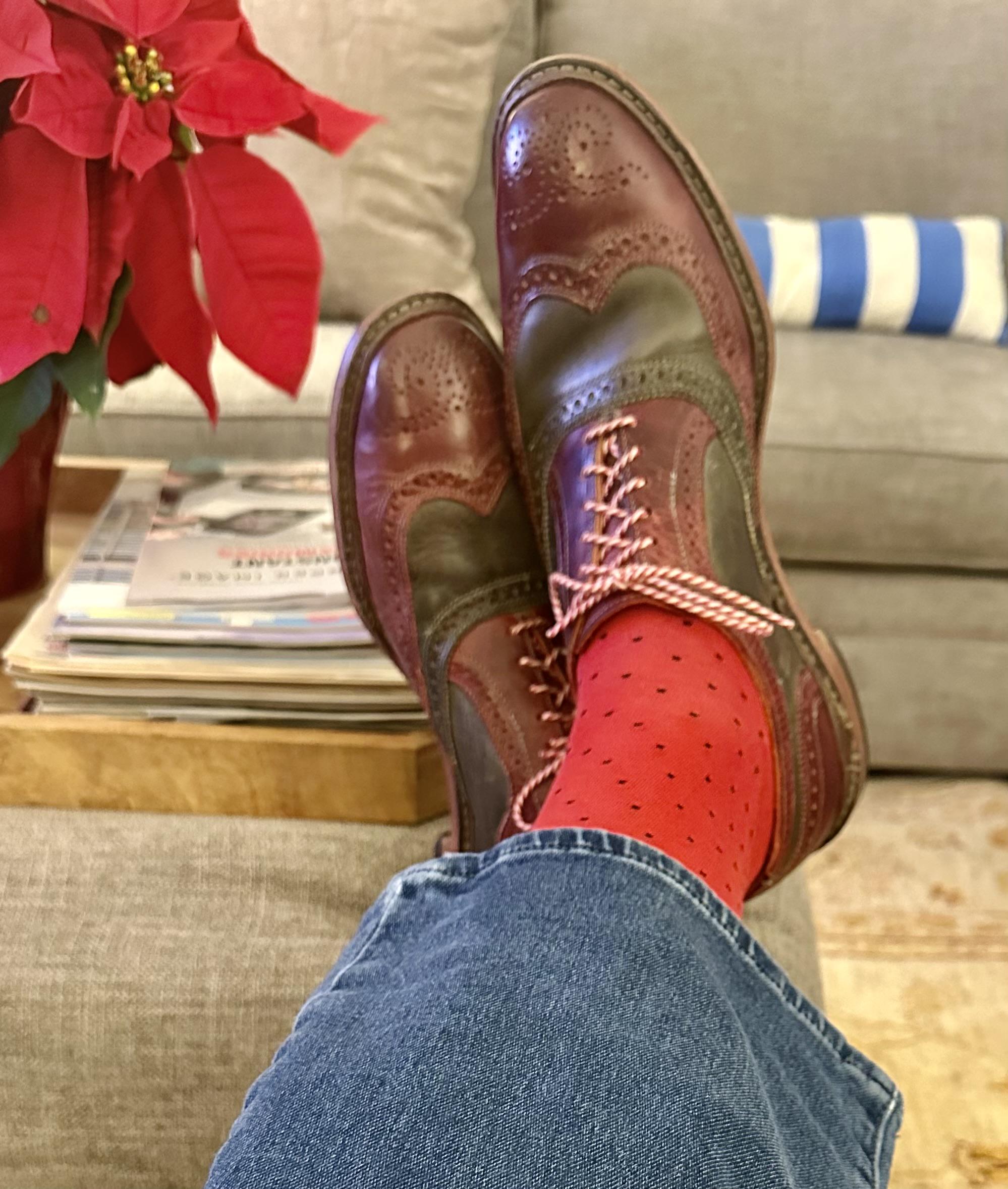 Holiday themed footwear. · Society of Ordinary Gentlemen
