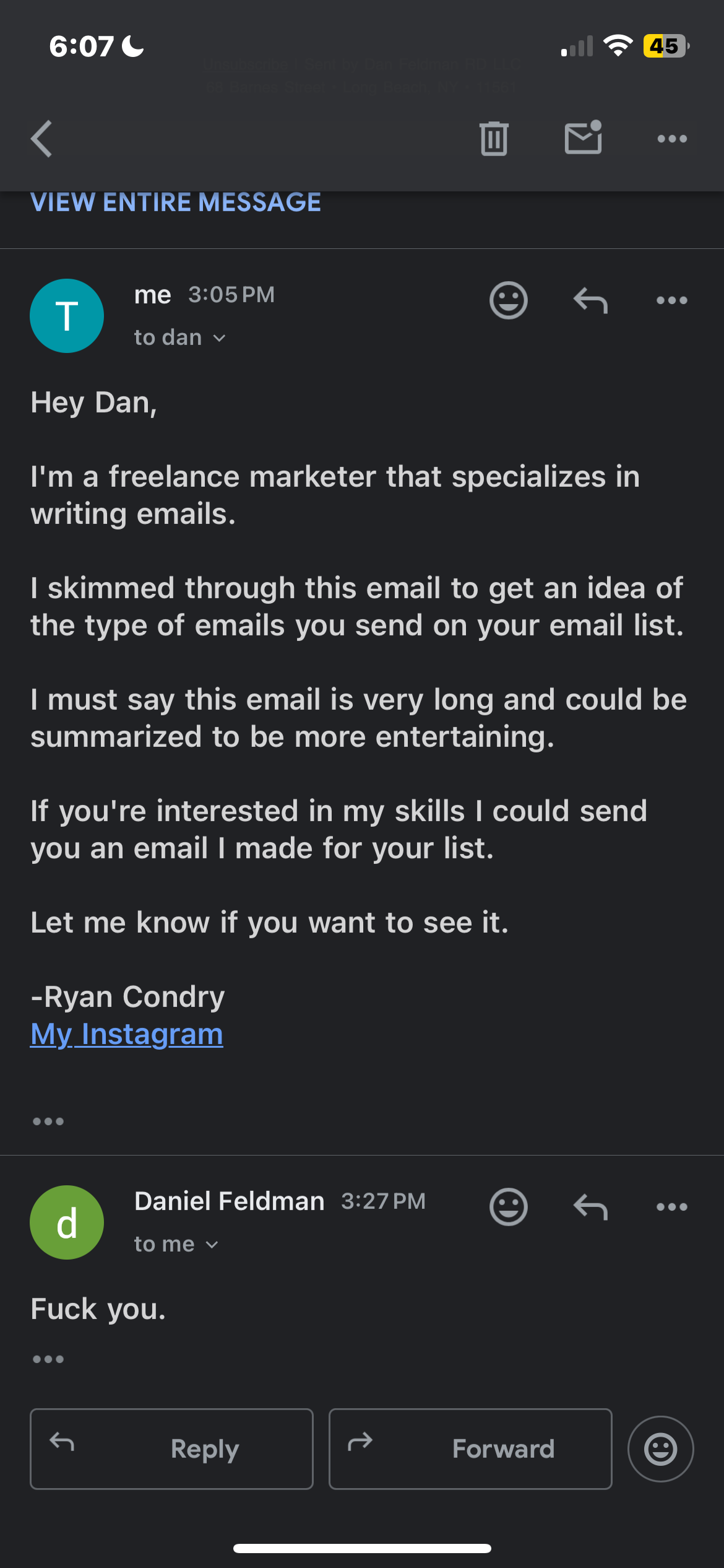 First Outreach · 4D Copywriting Community