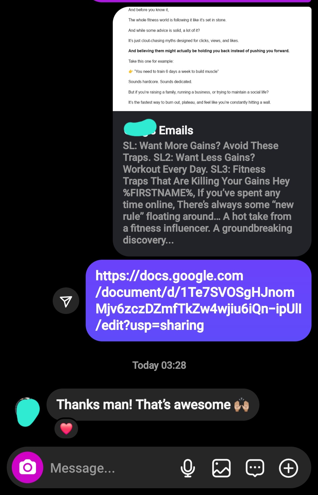 OUTREACH (share your outreaches here!) · 4D Copywriting Community