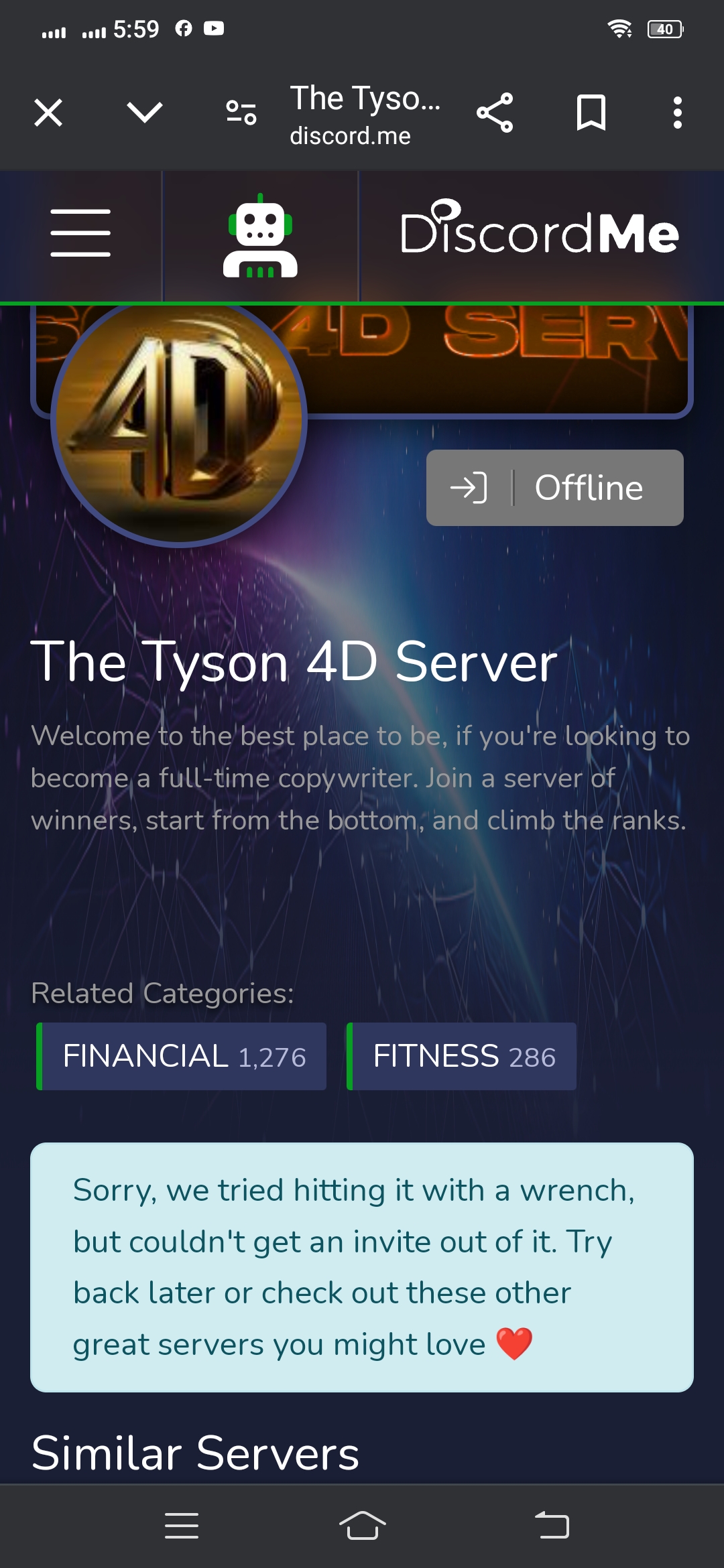 Guys how to use Tyson 4D discord server · The 4D Copywriting Community