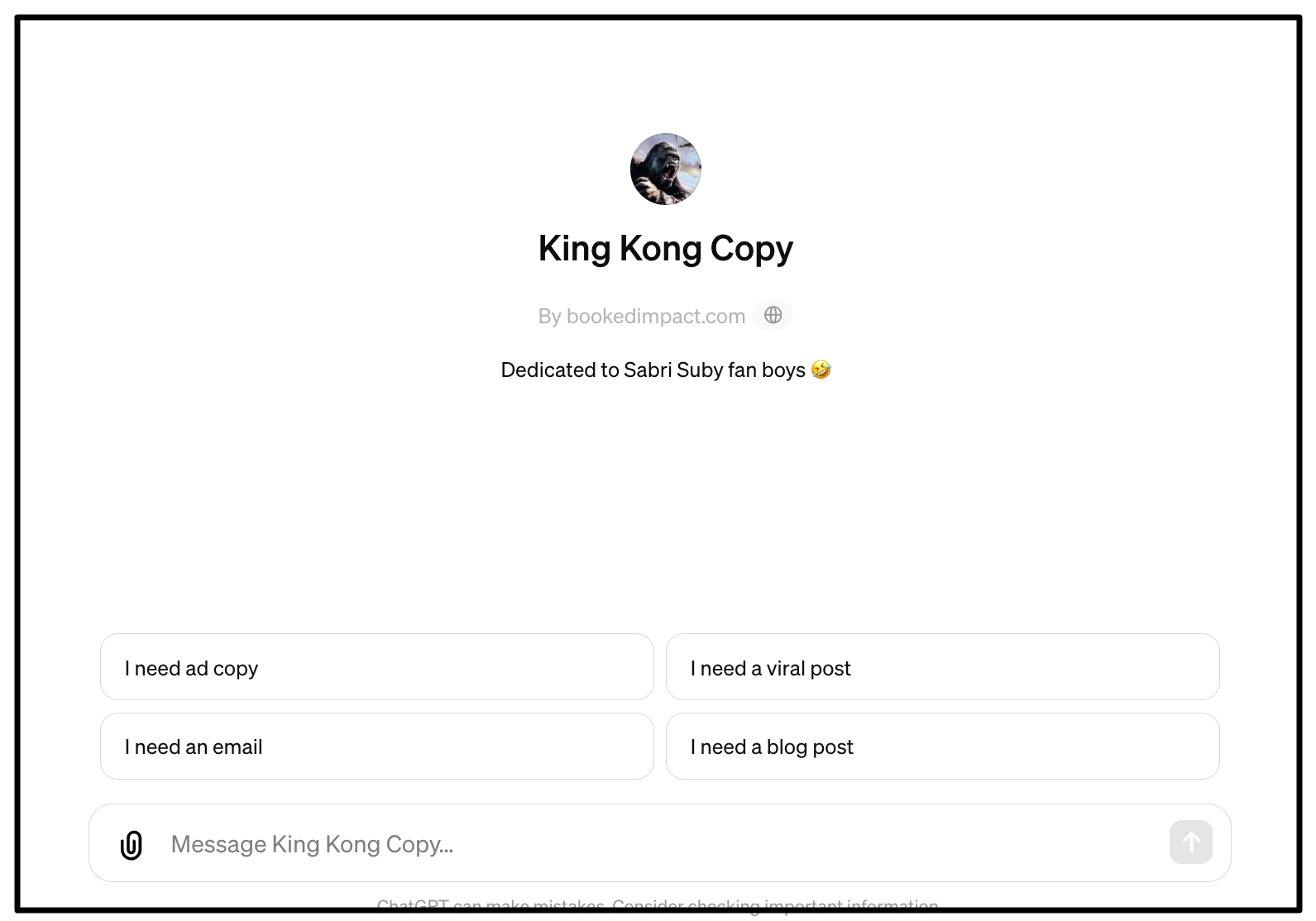 Sabri Suby - King Kong GPTBot · 4D Copywriting Community