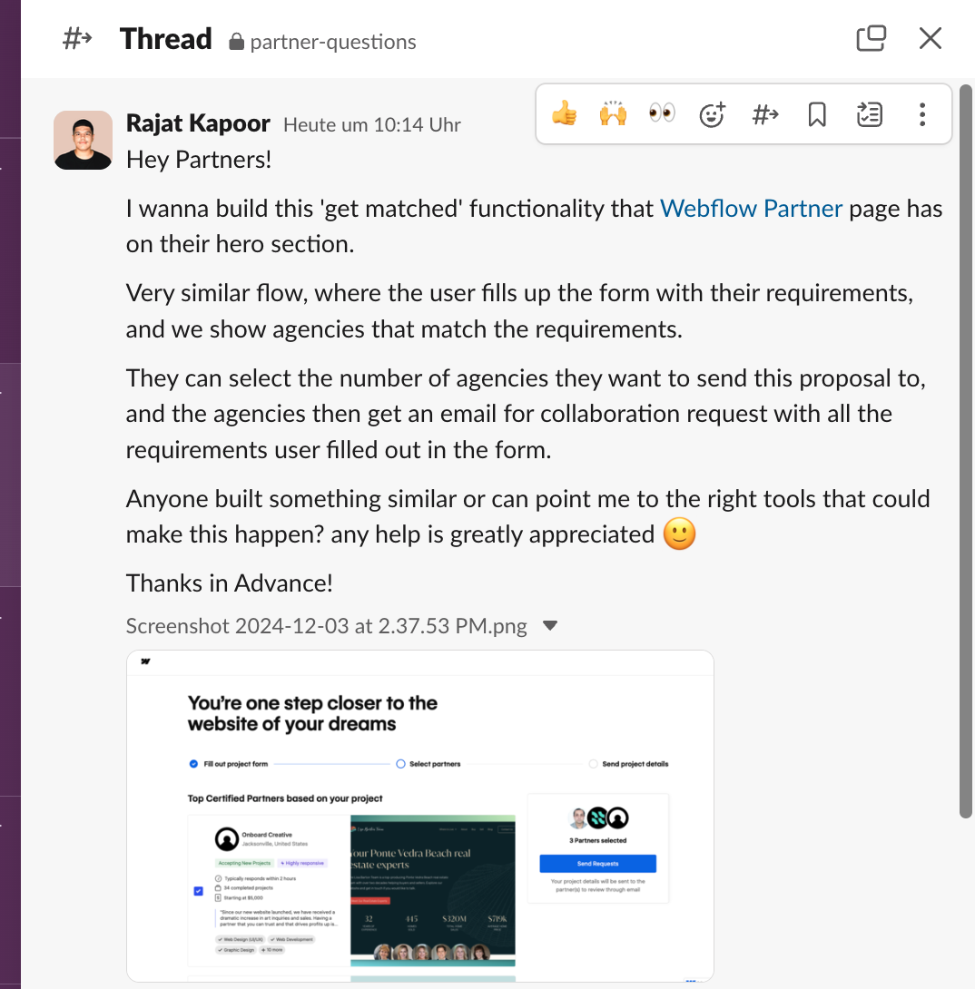 "Hey Partners!" · StudioForm Pros