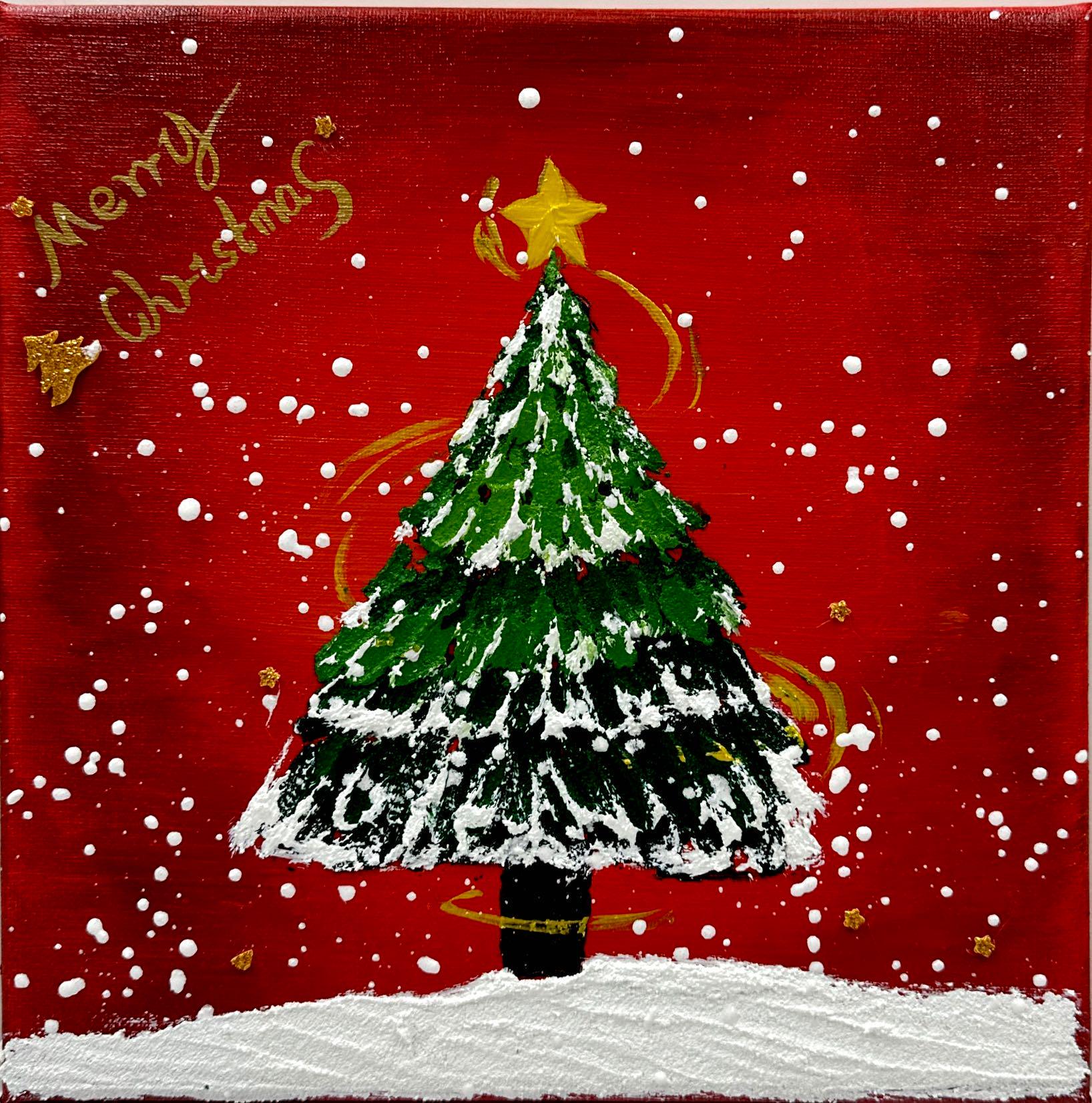 Draw a Christmas tree for Christmas.🎄 · Let's Master English