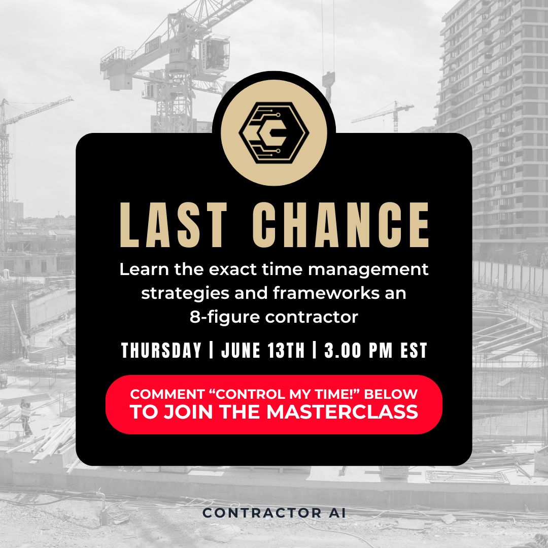 LAST CHANCE ⚠️ · Contractor AI Accelerator Pro