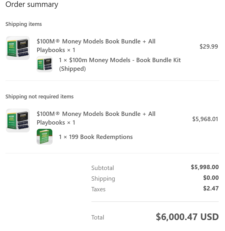 FREE copy of Hormozi's new book ($100M Money Models) · 5-Minute Futures