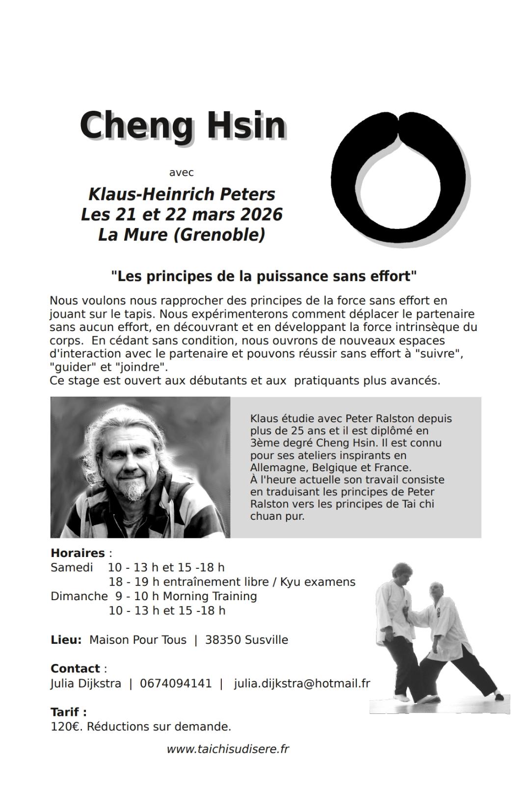 Cheng Hsin workshop in France · The Consciousness Path