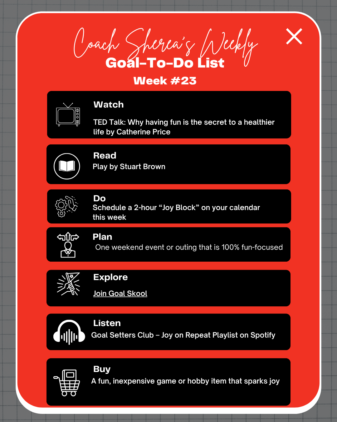 Goal-To-Do List · Goal Skool - for Goal Setters