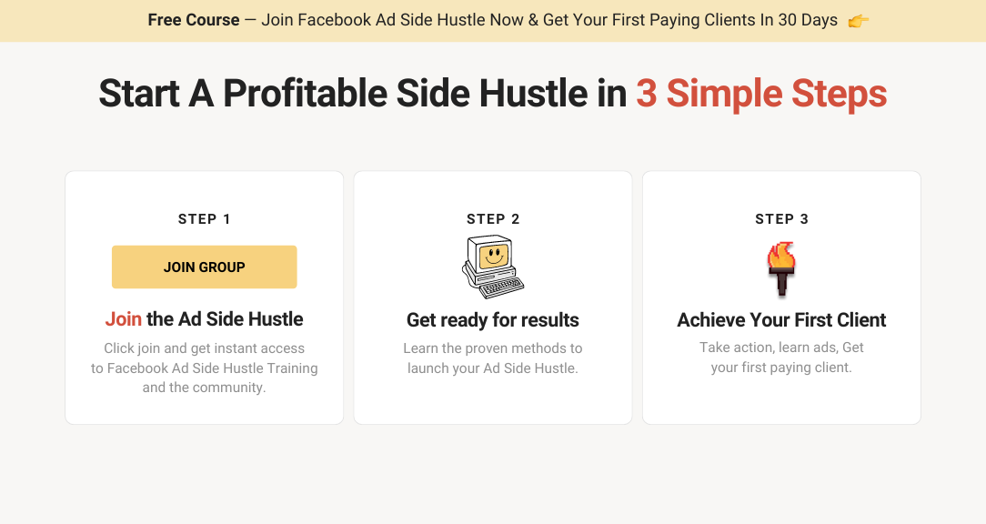 Facebook Ad Side Hustle